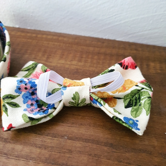 Pablo | Dog | 3 For 5 Pablos Floral Denim Dog Bow Tie Leash Set | Poshmark